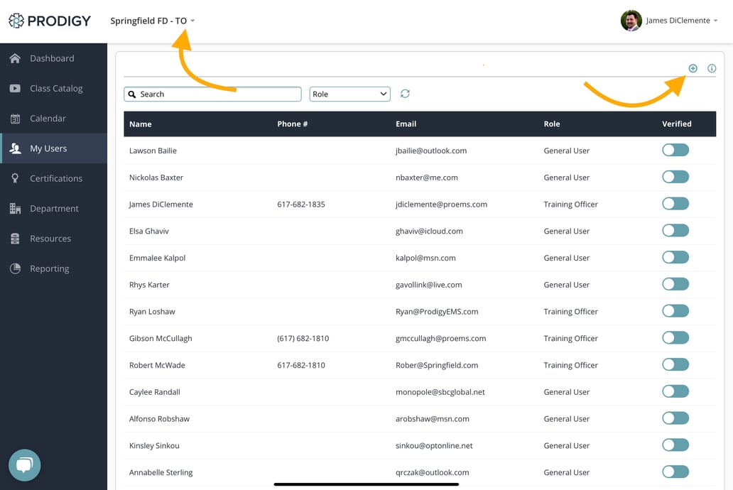 How to add users to your department.