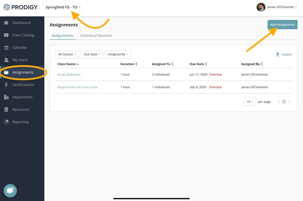 How do I assign a class?